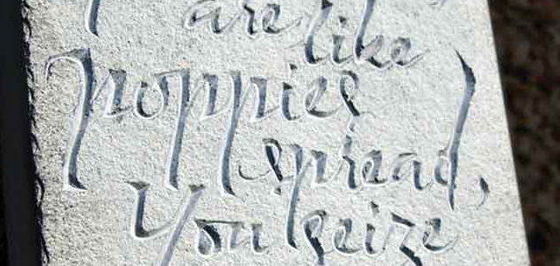 Previous letter-carving examples - Speyside Sculptor : Stuart Murdoch